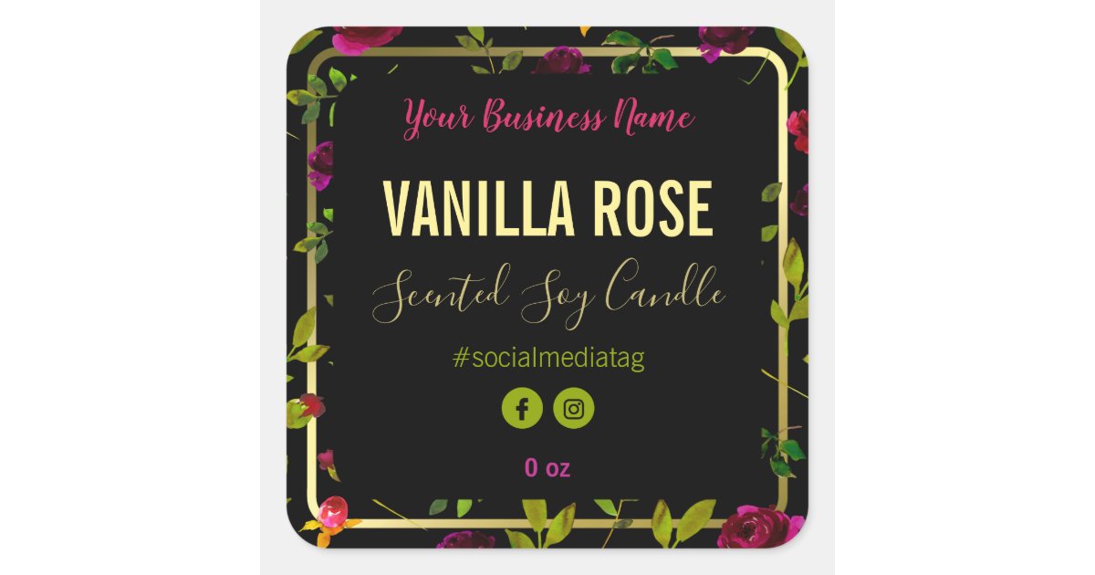 Luxury Greenery Product Labels | Zazzle