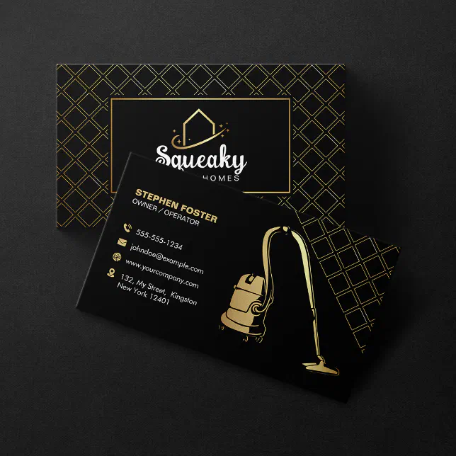 Luxury Housekeeper House Cleaning Maid Service Business Card | Zazzle