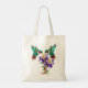 Luxury Jeweled Hummingbird Monogram D Wedding Tote | Zazzle