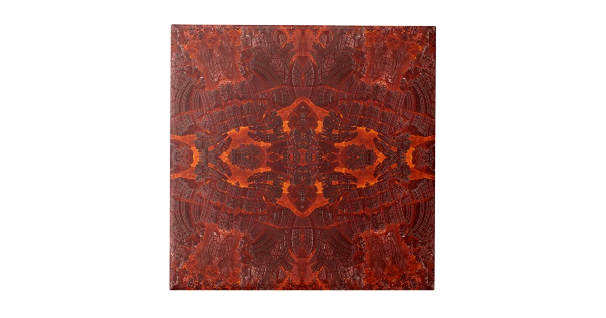 Luxury Leather Textured Golden Brown Pattern Ceramic Tile | Zazzle