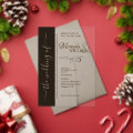 Luxury Minimalist Typography Wedding Acrylic Invitations | Zazzle