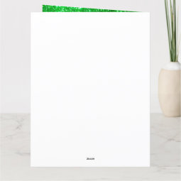 Luxury Modern Customize Green Glitter Card | Zazzle