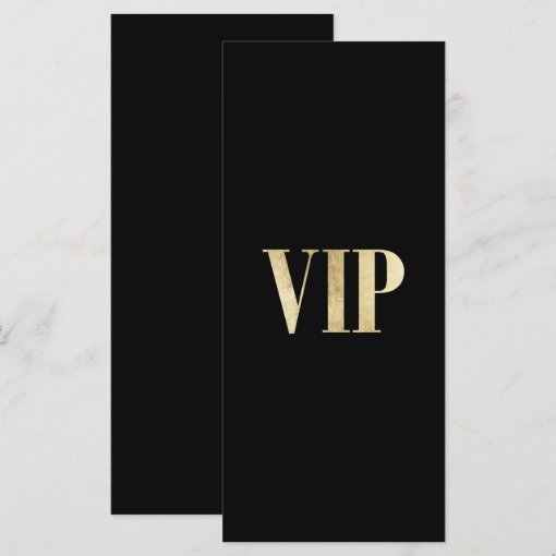 Luxury modern gold and black VIP wedding ticket | Zazzle