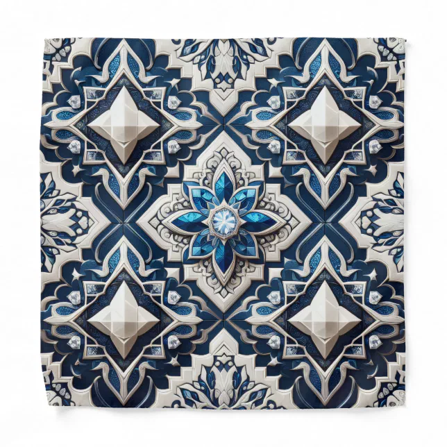 Luxury Moroccan DIamond Pocket Square Bandana | Zazzle