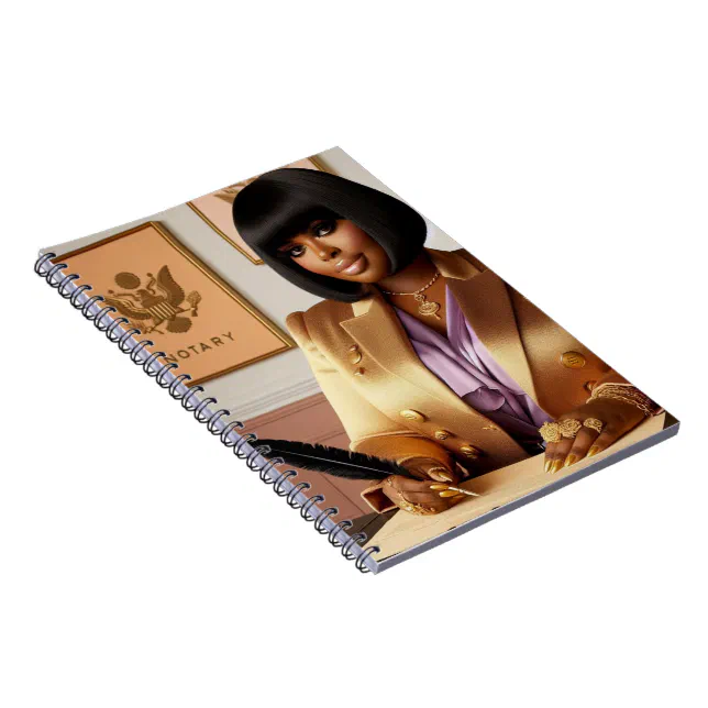 Luxury Notary-Themed Spiral Notebook | Zazzle