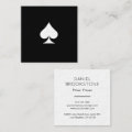 Luxury Premium Spades Business Card Black | Zazzle