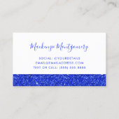 Luxury Royal Blue Dripping Glitter Business Card | Zazzle