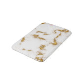 Luxury royal elegant Marble Gold Bath Mat | Zazzle