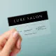 Luxury Salon Clear Business Cards | Zazzle