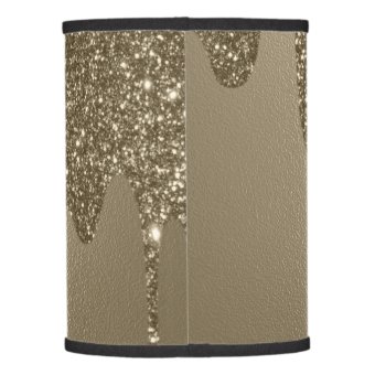 Luxury Shiny Gold Drips Add Your Monogrammed Lamp Shade | Zazzle