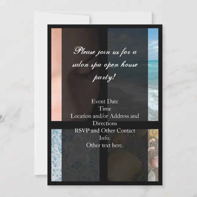 Luxury Spa Resort Theme Invitation | Zazzle