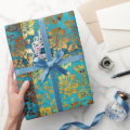 Luxury Square Design Wrapping paper | Zazzle
