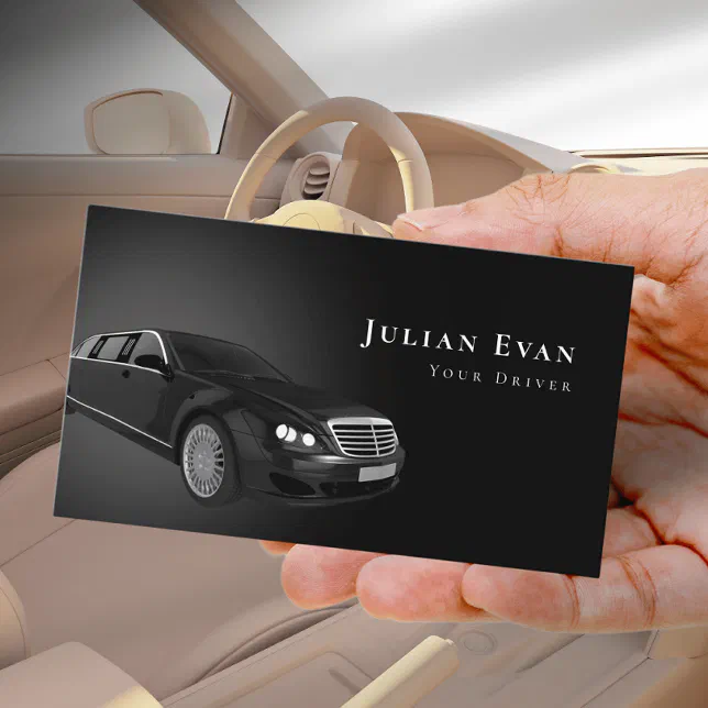 Luxury Uber Driver Car Service Business Card | Zazzle