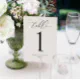 Luxury Wedding Calligraphy Script Table Number | Zazzle