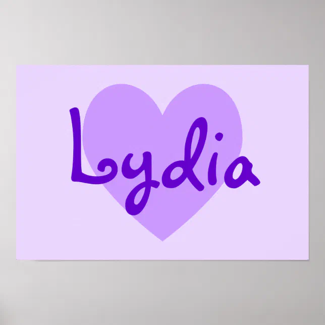 Lydia in Purple Poster | Zazzle