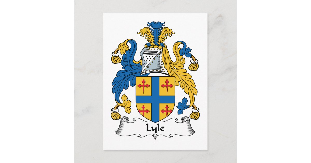 Lyle Family Crest Postcard | Zazzle