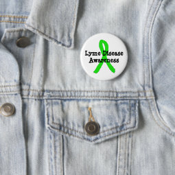 Lyme Disease Awareness Ribbon Button | Zazzle