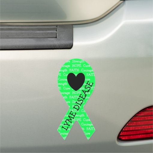 Lyme Disease Awareness Ribbon Car Magnet | Zazzle