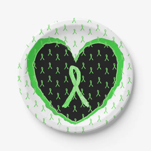 Lyme Disease Awareness Ribbon Paper Plates | Zazzle