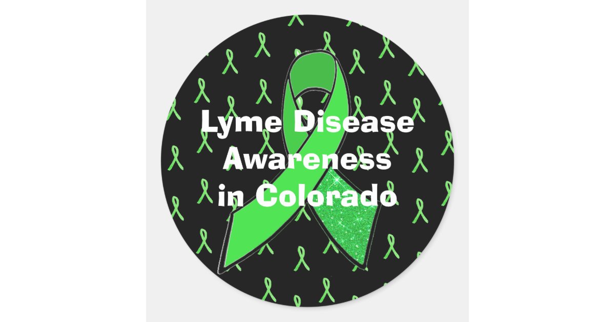 Lyme Disease Awareness Ribbons Sticker | Zazzle