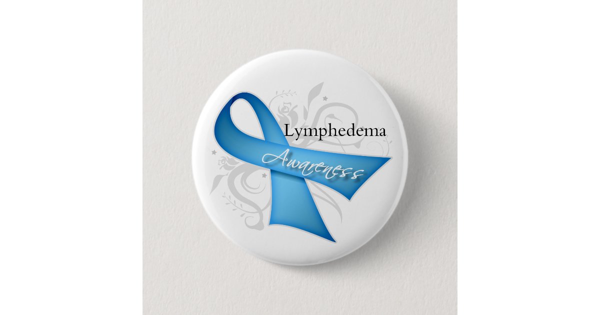 Lymphedema Awareness Ribbon Pinback Button | Zazzle