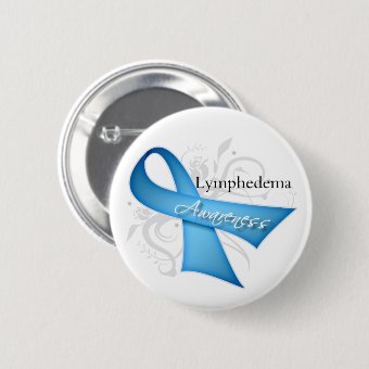 Lymphedema Awareness Ribbon Pinback Button | Zazzle