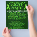 Lymphoma Cancer Benefit Flyer | Zazzle