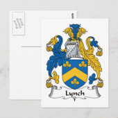 Lynch Family Crest Postcard | Zazzle