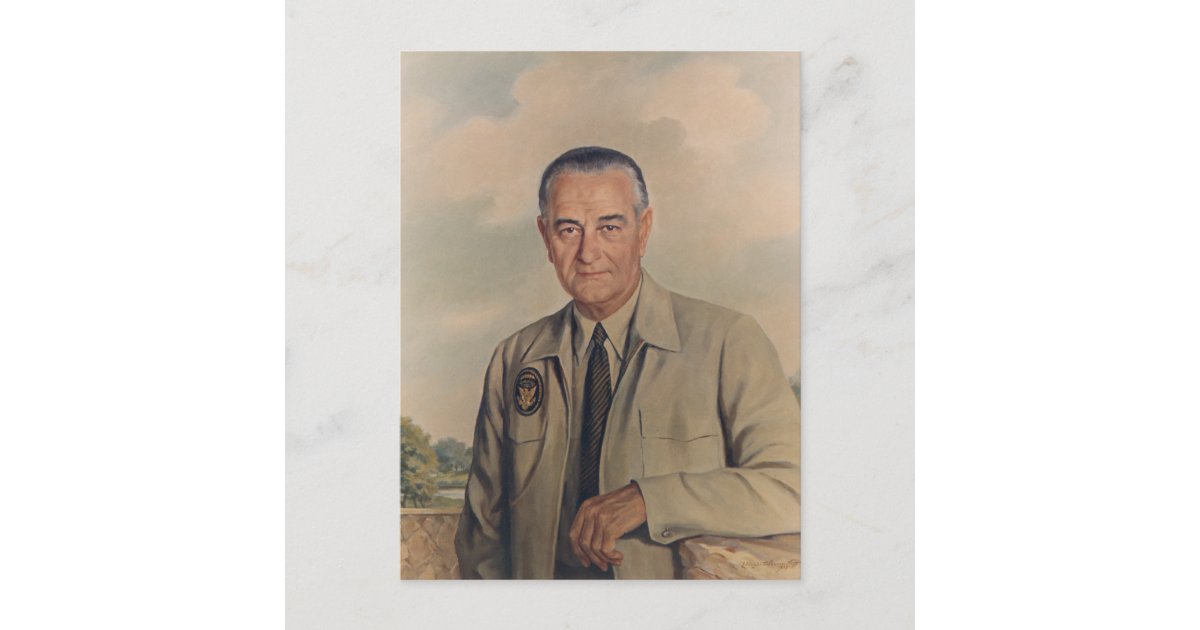 Lyndon B. Johnson - Elizabeth Shoumatoff (1969) Postcard | Zazzle