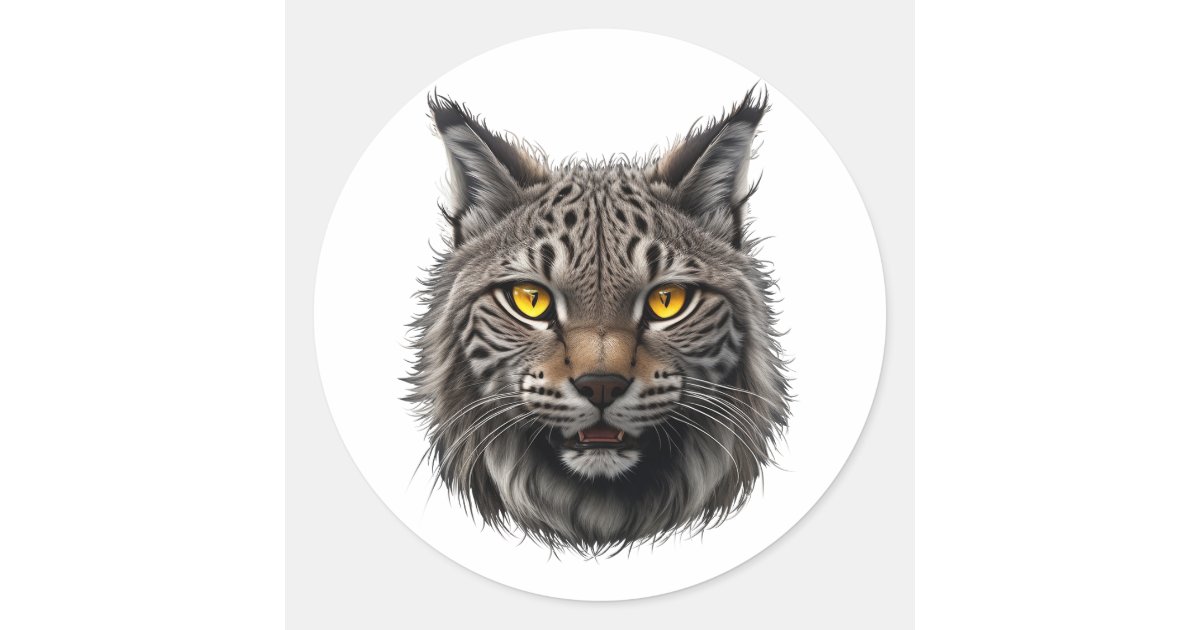 Lynx Classic Round Sticker | Zazzle