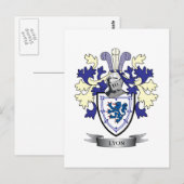 Lyon Family Crest Coat of Arms Postcard | Zazzle