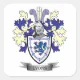 Lyons Family Crest Coat of Arms Square Sticker | Zazzle