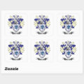Lyons Family Crest Coat of Arms Square Sticker | Zazzle