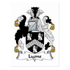 Lyon Family Crest Coat of Arms Postcard | Zazzle.com