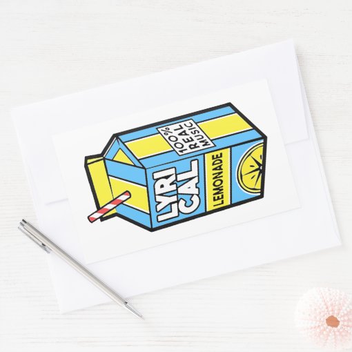 Lyrical Lemonade Rectangular Sticker | Zazzle