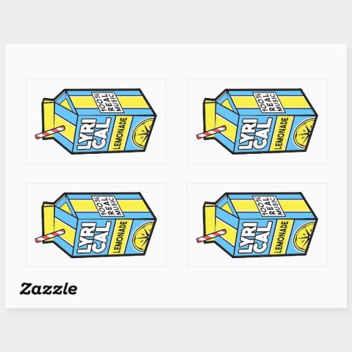 Lyrical Lemonade Rectangular Sticker | Zazzle