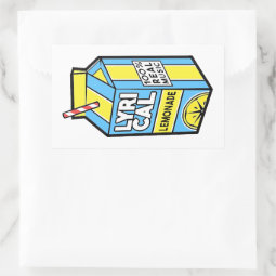 Lyrical Lemonade Rectangular Sticker | Zazzle