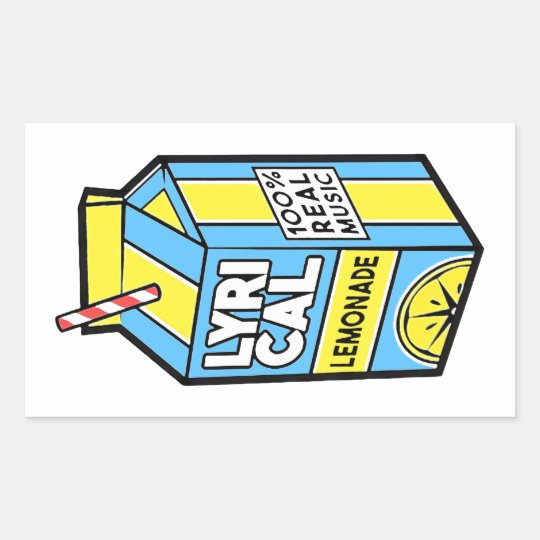 Lyrical Lemonade Rectangular Sticker | Zazzle.com