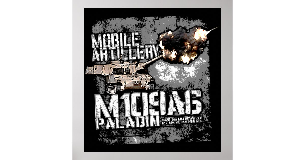 M109 howitzer poster | Zazzle