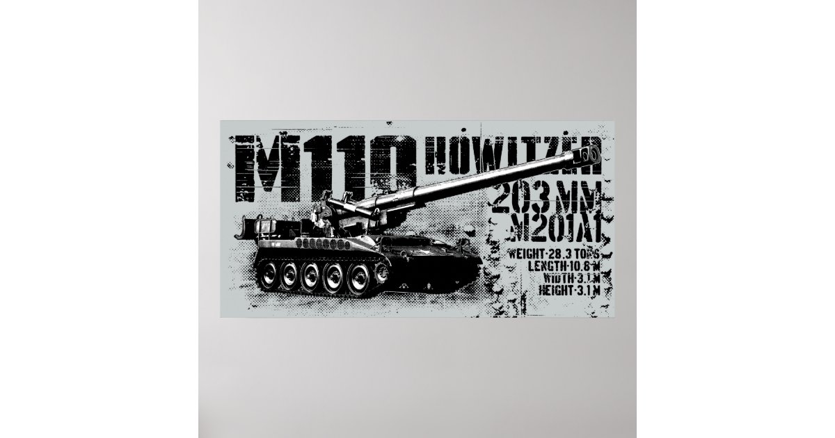 M110 howitzer Print | Zazzle