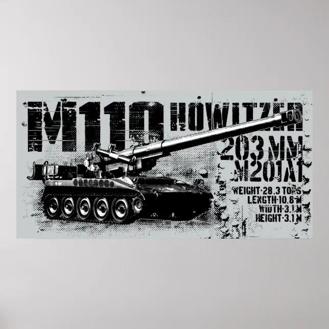 M110 howitzer Print | Zazzle