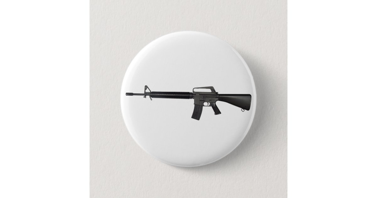 M16 PINBACK BUTTON | Zazzle