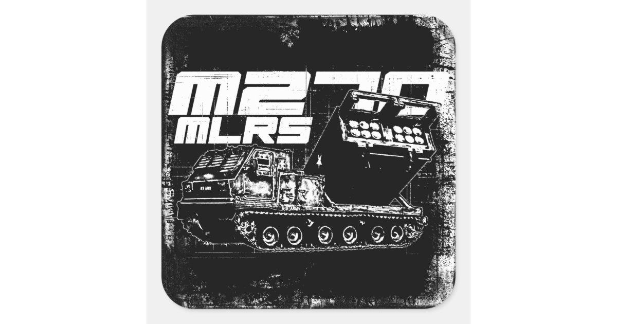 M270 MLRS Square Sticker | Zazzle