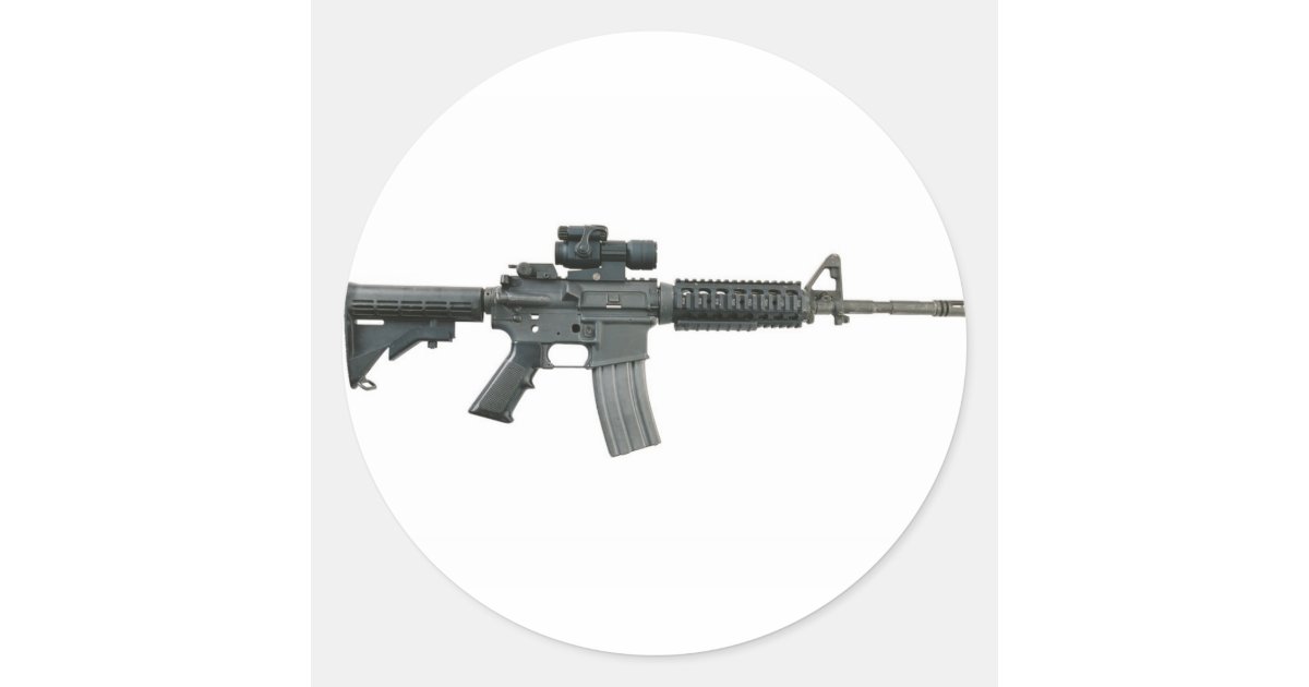 M4 CLASSIC ROUND STICKER | Zazzle
