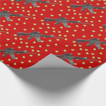 M4 Guns, Christmas Wrapping Paper | Zazzle