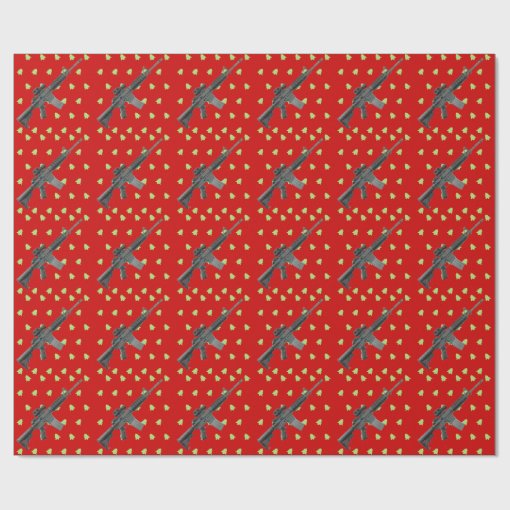 M4 Guns, Christmas Wrapping Paper | Zazzle
