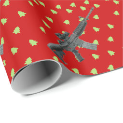 M4 Guns, Christmas Wrapping Paper | Zazzle