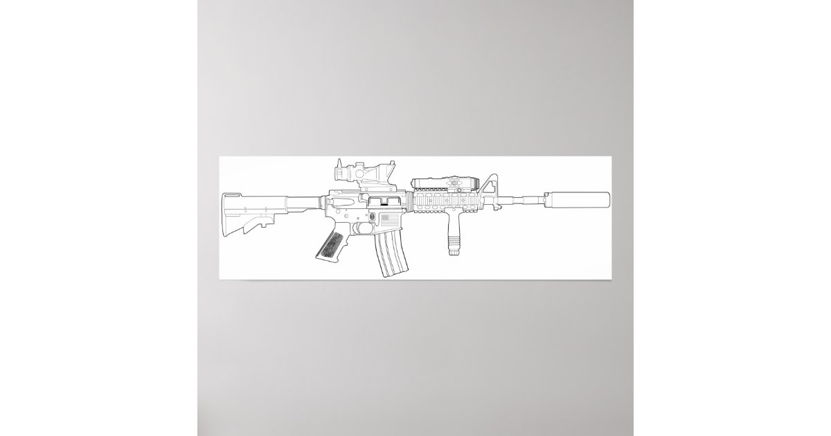 M4 SOPMOD Poster | Zazzle