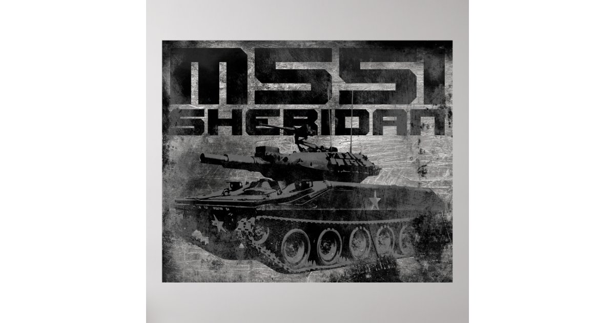 M551 Sheridan Poster | Zazzle