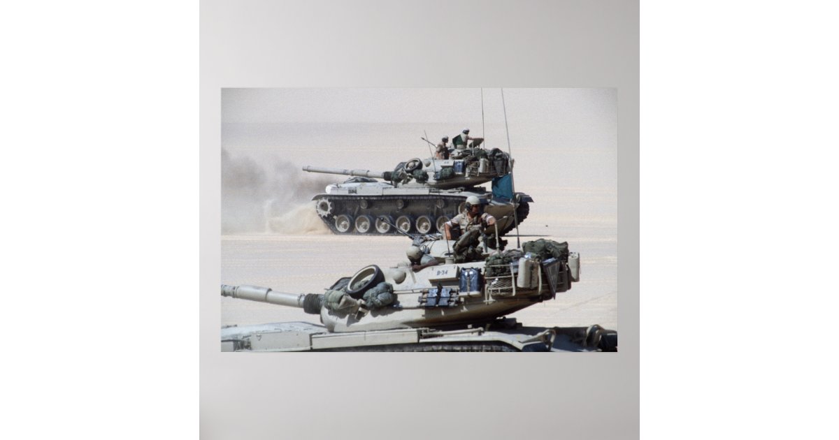 M60 Patton Main Battle Tanks Poster | Zazzle